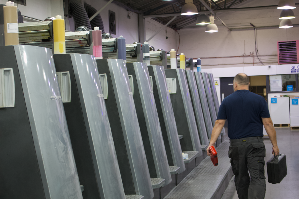 Solopress install LMC Jackets on Heidelberg XL75 - Bluprint UK